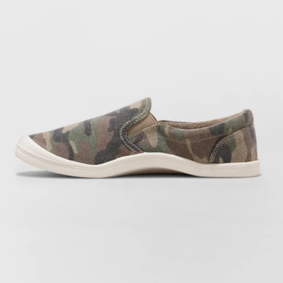Mad Love | Shoes | Kasandra Slip On Canvas Flexible Camo Sneakers ...